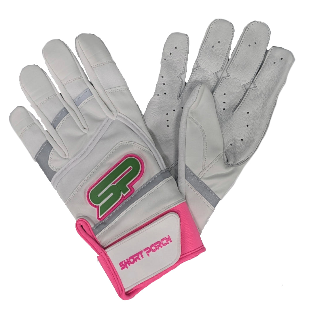 Short Porch "SP" 3D Printed Solid Color Batting Gloves